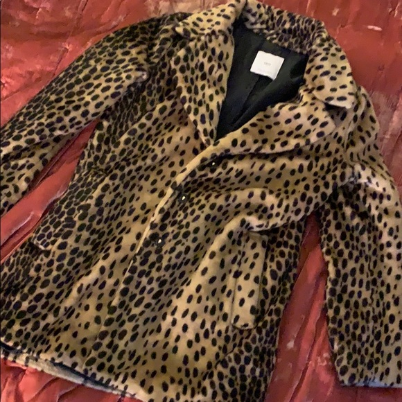 Mango | Jackets & Coats | Mango Faux Fur Leopard Coat | Poshmark